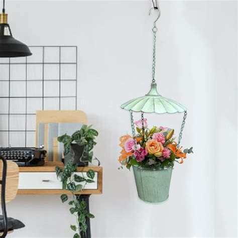 Iron Parachute Hanging Basket Retro Country Style Vicedeal