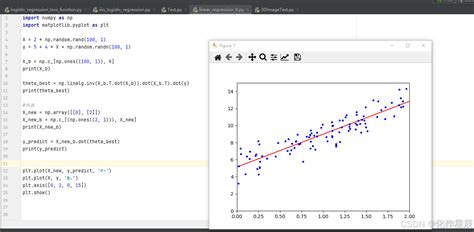 Python代码求解线性回归算法模型nprandomrand100 1 Csdn博客