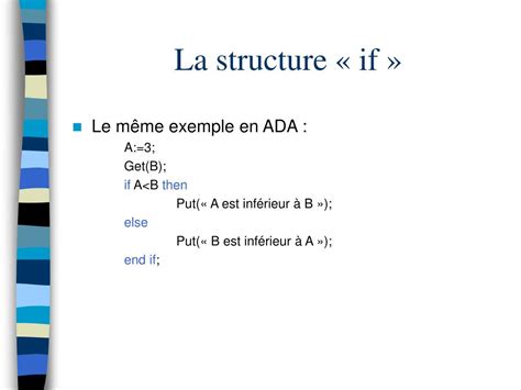 Ppt Initiation à Algorithmique Et Programmation En Ada Powerpoint Presentation Id6098902