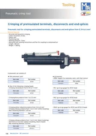 Mecatraction Cable Crimps Connectors Splices And Crimping Tools Pdf