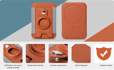 Miroddi For Magsafe Wallet With Airtag Holder Magnetic