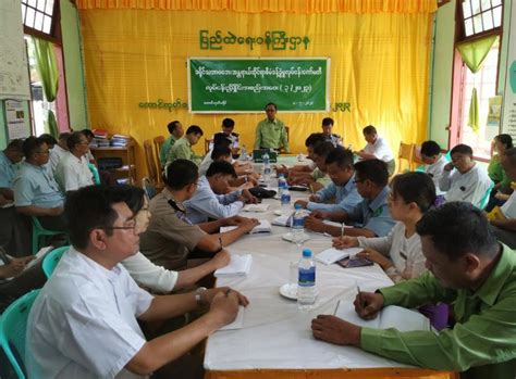 တောင်ကုတ်ခရိုင်သဘာဝဘေးအန္တရာယ်ဆိုင်ရာစီမံခန့်ခွဲမှုလုပ်ငန်းကော်မတီ၏ လုပ