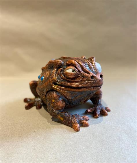 Handmade Ceramic Toad Ceramic Frog Sculpture Etsy