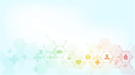 Abstract Medical Background With Flat Icons And Symbols Template