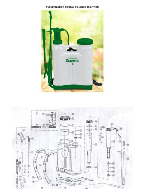 Parts List And Assembly Diagram For The 20 Liter Coastal Pulverizer Sx