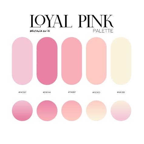 Canva Color Palette Codes Pink