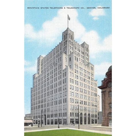 Postcard Mountain States Telephone And Telegram Co Denver Co Linen
