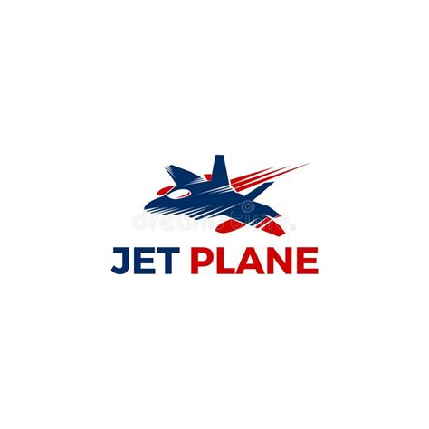 Creative Jet Plane Logo Vector Art Logo Stock Vector Illustration Of