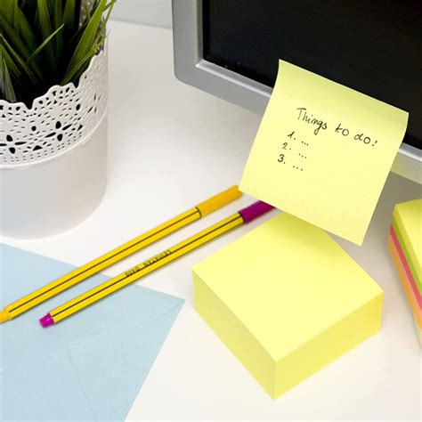 Hodeso I Joy Sticky Notes 100 Sheet Each Sticky Notes Adhesive