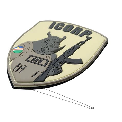 Custom Badges Pvc Security Uniform Patch Clothing