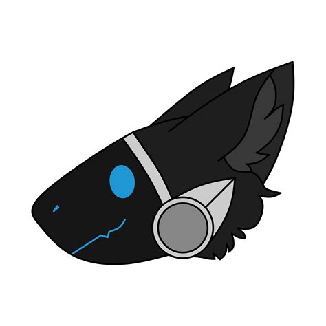 Flat Side Profile Of My Protogen Fursona Rfurry