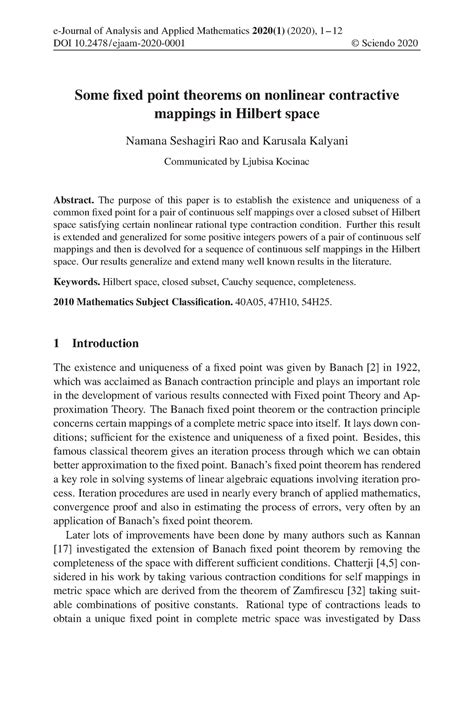Stability Of Functional Equation E Journal Of Analysis And Applied