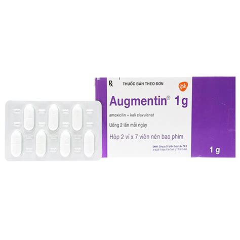 Augmentin 1g Hộp 2 Vỉ X 7 Viên Nén Gsk 27 02 Chuyên Cung Cấp Dược Sỉ Toàn Quốc
