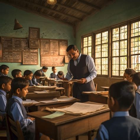 Traditional Classroom Setting With Engaged Students And Dedicated