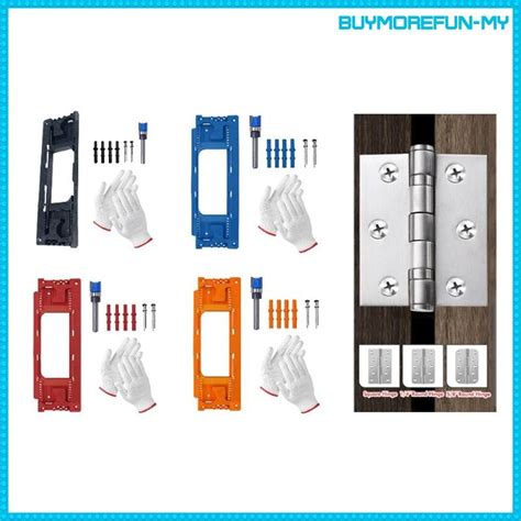 [buymorefunmy] Door Hinge Jig Professional Door Hinge Cutting Tool Door Hinge Mortiser Shopee