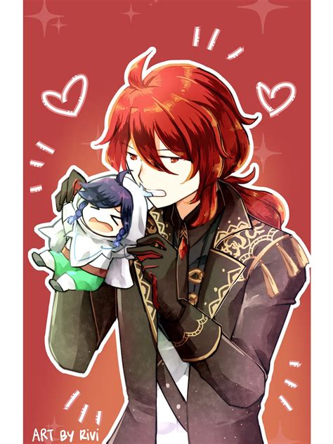 Diluc X Venti On Tumblr