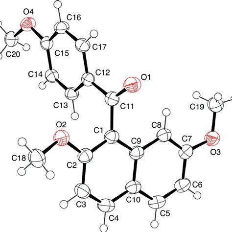 Molecular Structure With The Atom Labeling Scheme And Displacement