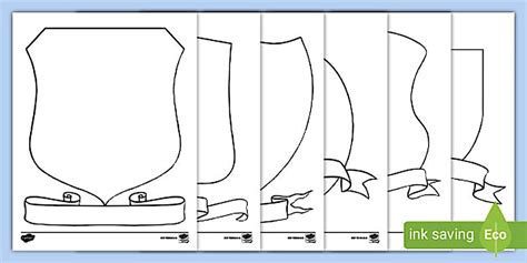 Design Your Own Shield Template Twinkl