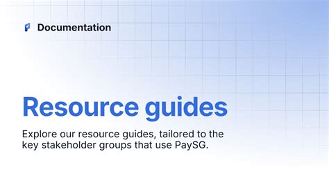 Resource Guides Documentation