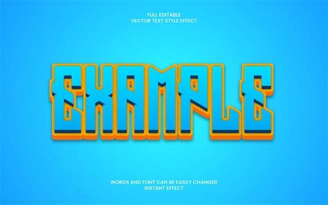 Premium Vector Example Text Effect Premium Vector Example Text Effect