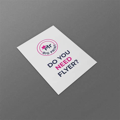 Folded Leaflets Mr Big Print