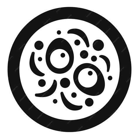 Premium Vector Bacteria Under Microscope Icon Showing Micro Biology