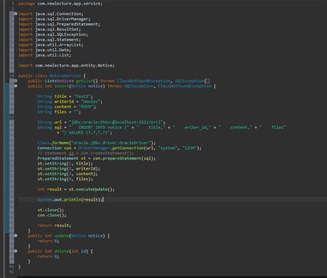 6jdbc캡슐화하기insertupdatedelete