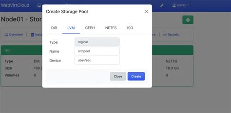 Configure Kvm Storage Pools Using Webvirtcloud Computingforgeeks