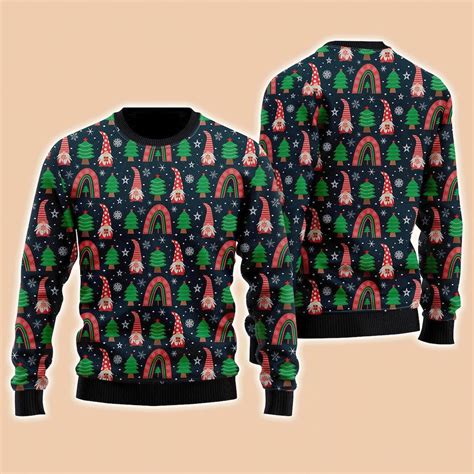 Gnomes With Boho Rainbow Sweater Ugly Sweater For Men And Etsy