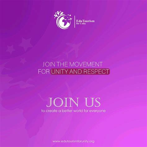 edutourismforunity discover learn lead join movement unity respect edutourism for unity