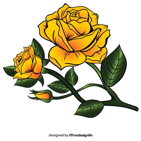 Yellow Roses Clip Art Yellow Rose Border Images Free Download On
