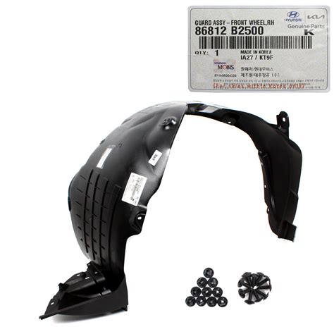 Genuine Front Fender Liners Left And Right Side For 17 19 Kia Soul 86812