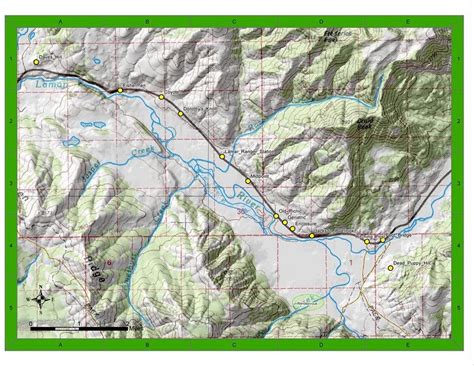 Hit Escape Map Of The Lamar Valley Yellowstone National Park