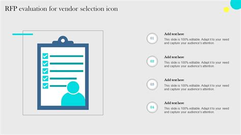 Rfp Evaluation For Vendor Selection Icon Ppt Slide