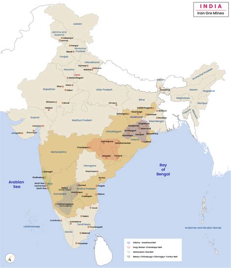 India Mineral Map Mineral Resources In India Upsc