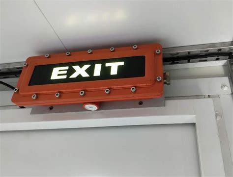 Explosion Proof Led Exit Sign Class 1 Div 2 90 Min Emergency Backup