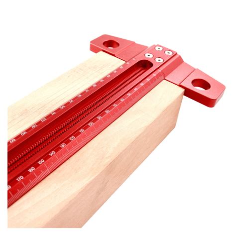 Precision Marking T Ruler Aluminum Alloy Woodworking Scribe Marking