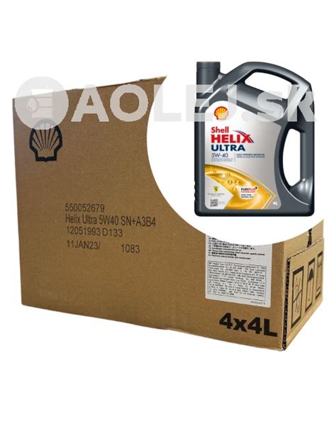 Shell Helix Ultra 5W-40 4x4L | AOLEJ.sk - Oleje, mazivá, filtre a ...
