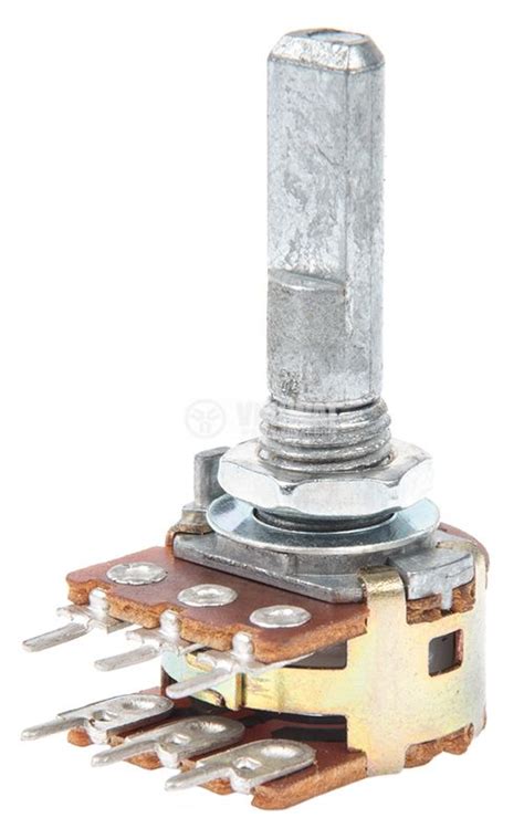 Potentiometer Logarithmic Tape 50kohm Stereo Carbon