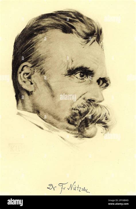 Friedrich Wilhelm Nietzsche 1844 1900 German Philosopher Drawing By