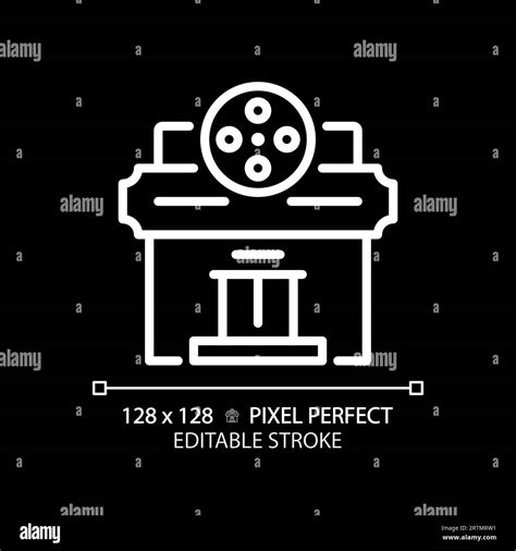 2d Editable Thin Line Theater Icon Stock Vector Image And Art Alamy