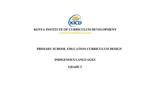 Grade 5 Indigenous Languages Cbc Curriculum Design Elimplex