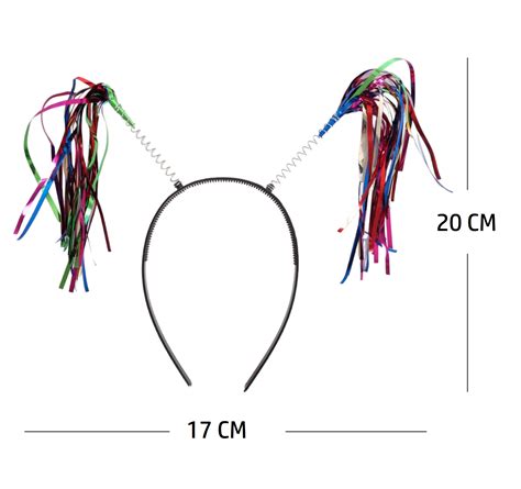 12 Diademas Con Motitas De Colores Mundo Fiesta