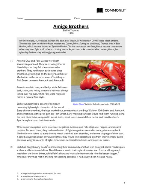 Amigo Brothers Pdf Combat Sports Amigo Brothers Pdf Combat Sports