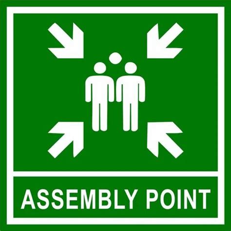 Assembly Point Signage Printing Service At ₹ 450sq Ft In Hyderabad