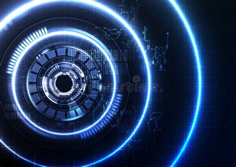 Technological Intelligent Interface Connection Abstract Background