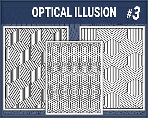 Optical Illusion Coloring Book