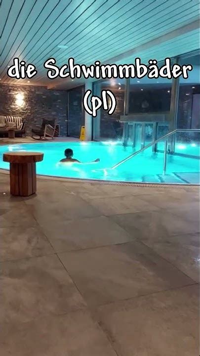 Learn German Wordsdeutsch Lernenwortschatznomendas Schwimmbad Youtube