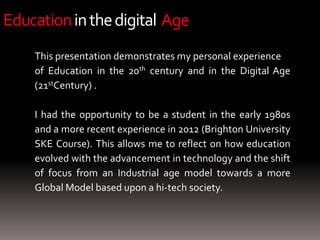 Education In The Digital Age Pptx
