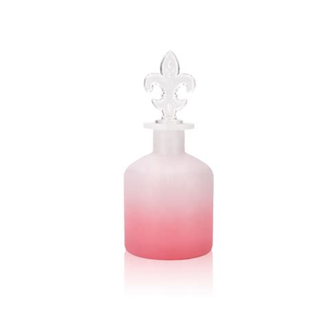 Fancy Frosted Matte Pink Round Aroma Oil Bottles 150ml Diffuser Glass